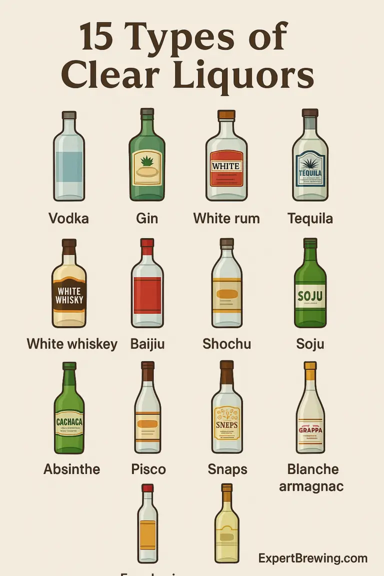 15 Types of Clear Liquors and How They are Made! – ExpertBrewing.com